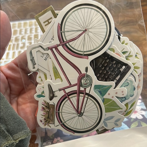 paper studio | Design | New Paper Studio Family Vintage Image Gold Alpha Stickers Dies 2x12 ...